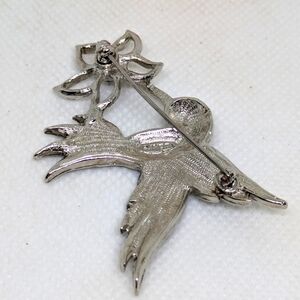 Avon | Jewelry | Vintage Avon Large Hummingbird Brooch Silver Tone ...